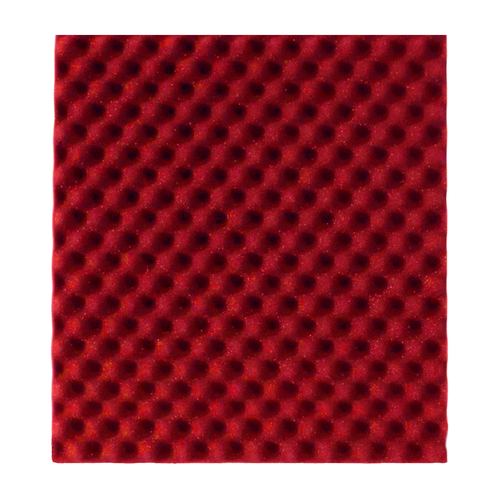 Acoustic Panel Convoluted 500mmx500mm Red