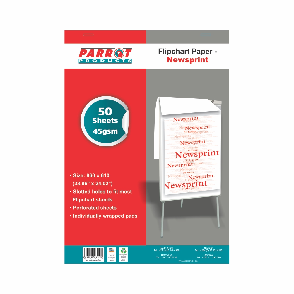 Flipchart Newsprint Paper (50 Sheets, 860*610mm)