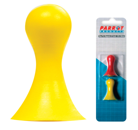 Magnetic Map Pins (2 Per Card - Assorted, Size: 36mm)