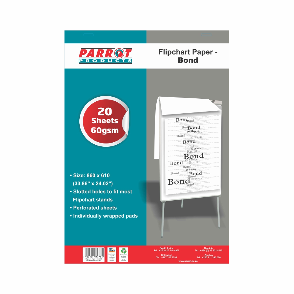Flipchart Paper Bond (20 Sheets, 860*610mm)