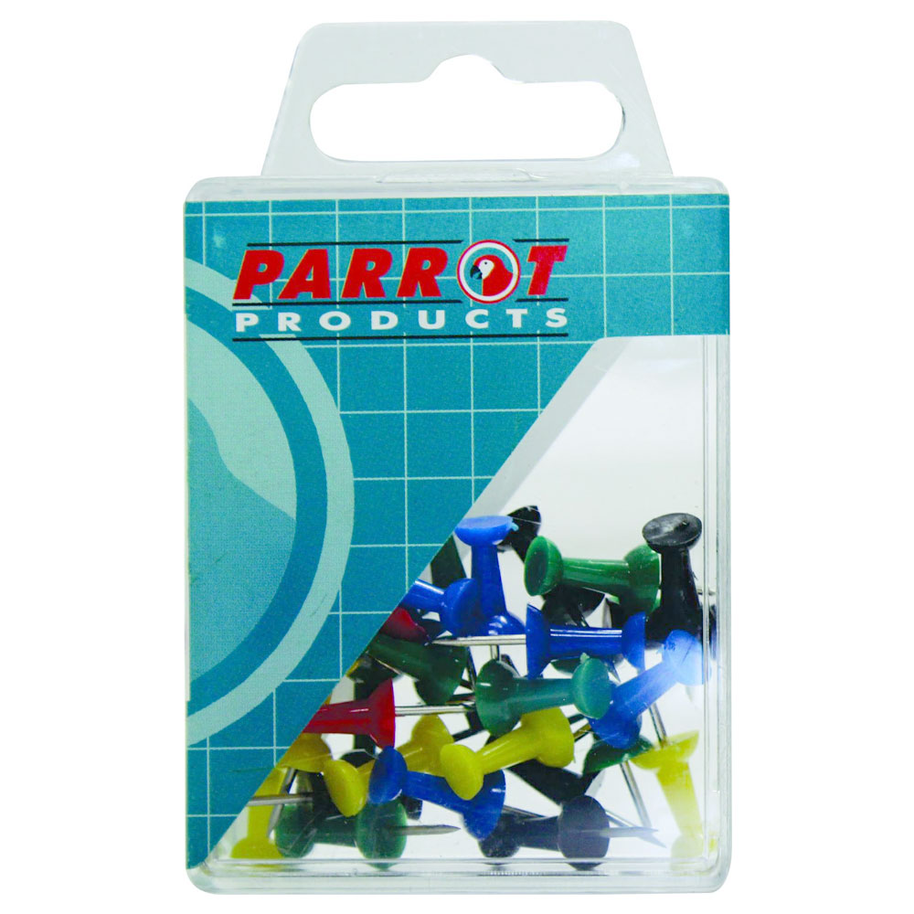Push Pins (Boxed Pack 30 Assorted) | Push Pins | Presentation | Parrot ...