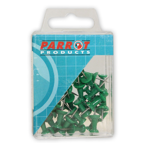 Push Pins (Boxed 30, Green)
