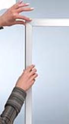 Double Sided A4 Self Adhesive Window Poster Frame (25MM, Mitred)